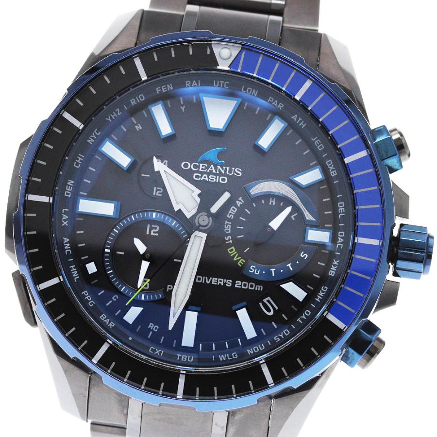 CASIO カシオ OCW-P2000B-1AJF オシアナス カシャロ ソーラー電波 メンズ 良品 箱・保証書付き_826347 ...