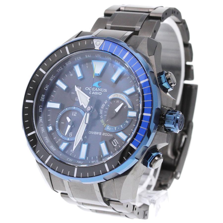 CASIO カシオ OCW-P2000B-1AJF オシアナス カシャロ ソーラー電波 メンズ 良品 箱・保証書付き_826347 ...