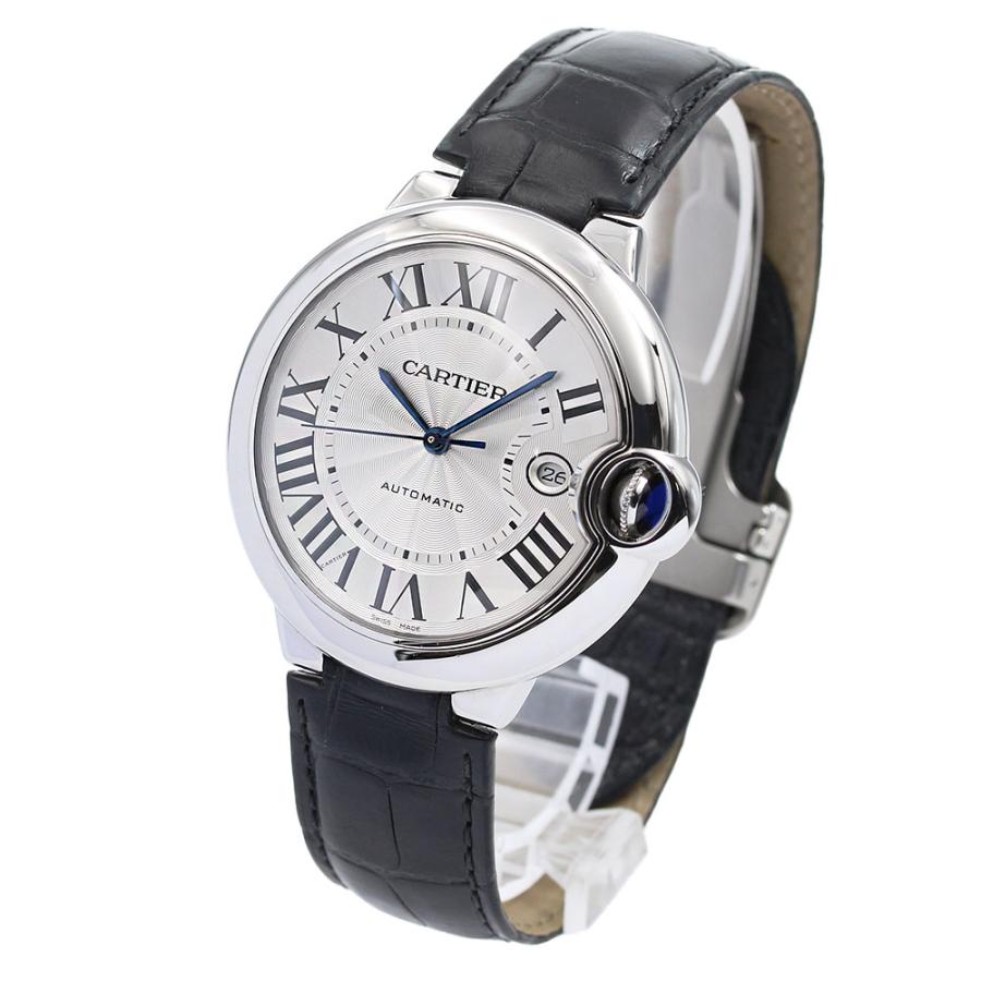 Cartier カルティエ CARTIER W69016Z4 バロンブルー 42mm デイト 自動巻き メンズ 保証書付き_826489 ...