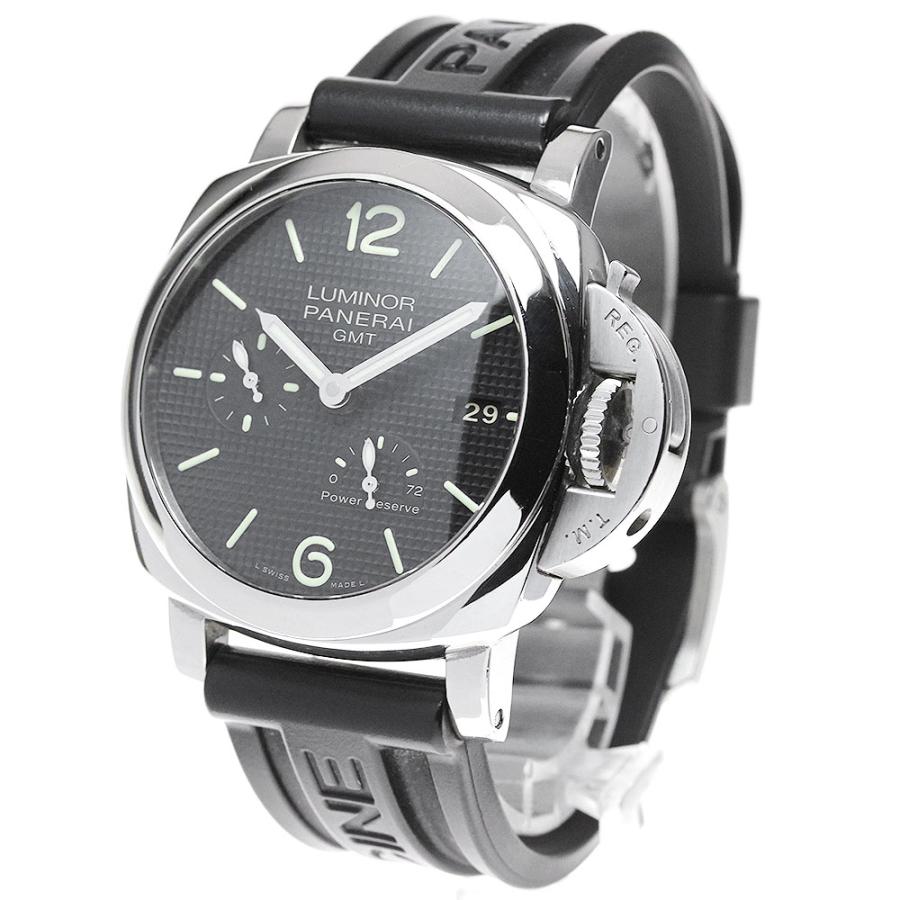 OFFICINE PANERAI パネライ PAM00537 ルミノール 1950 3デイズ GMT アッチャイオ デイト パワーリザーブ ...