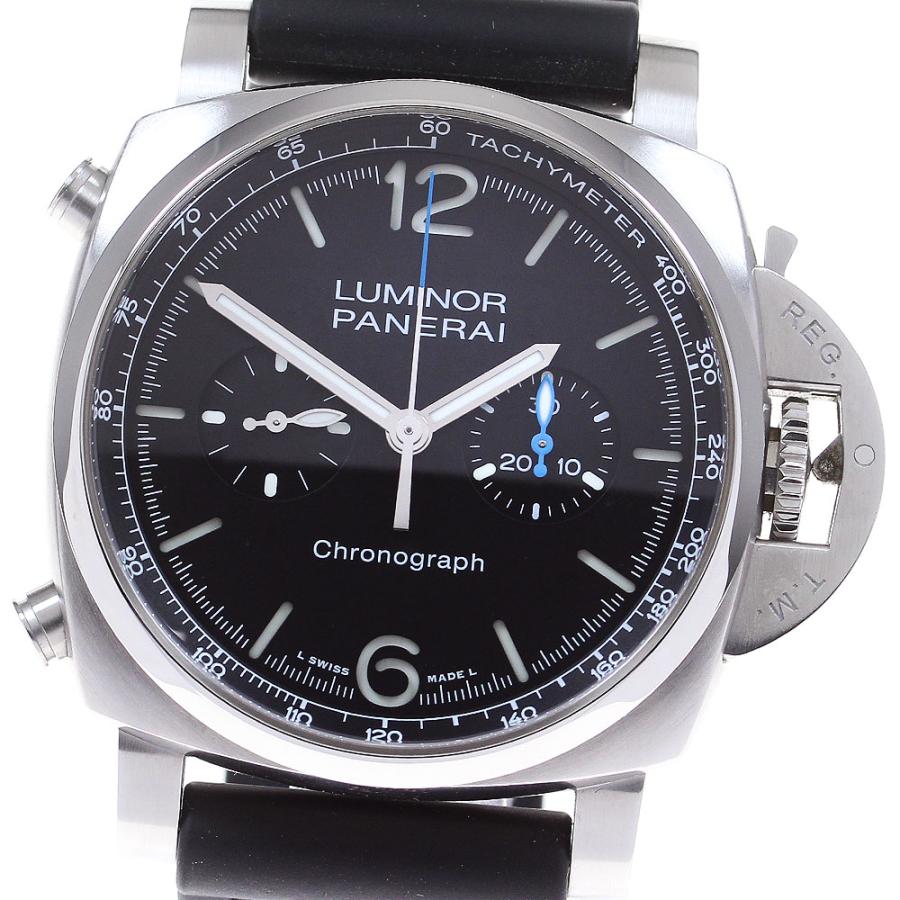 OFFICINE PANERAI パネライ PAM01109 ルミノール クロノ デイト 自動巻き メンズ 美品 箱・保証書付き_827202 ...