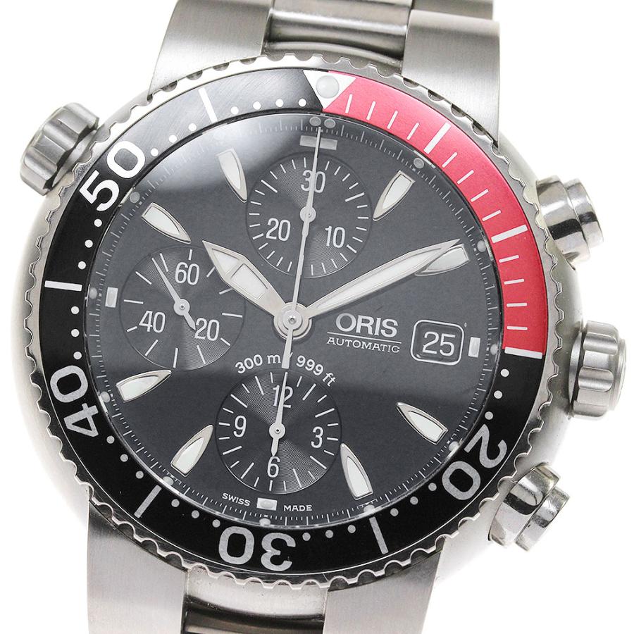 ORIS（オリス） ORIS 01.674.7542.7054 TT1 ダイバーズ クロノグラフ 自動巻き メンズ 良品 箱・保証書付き ...