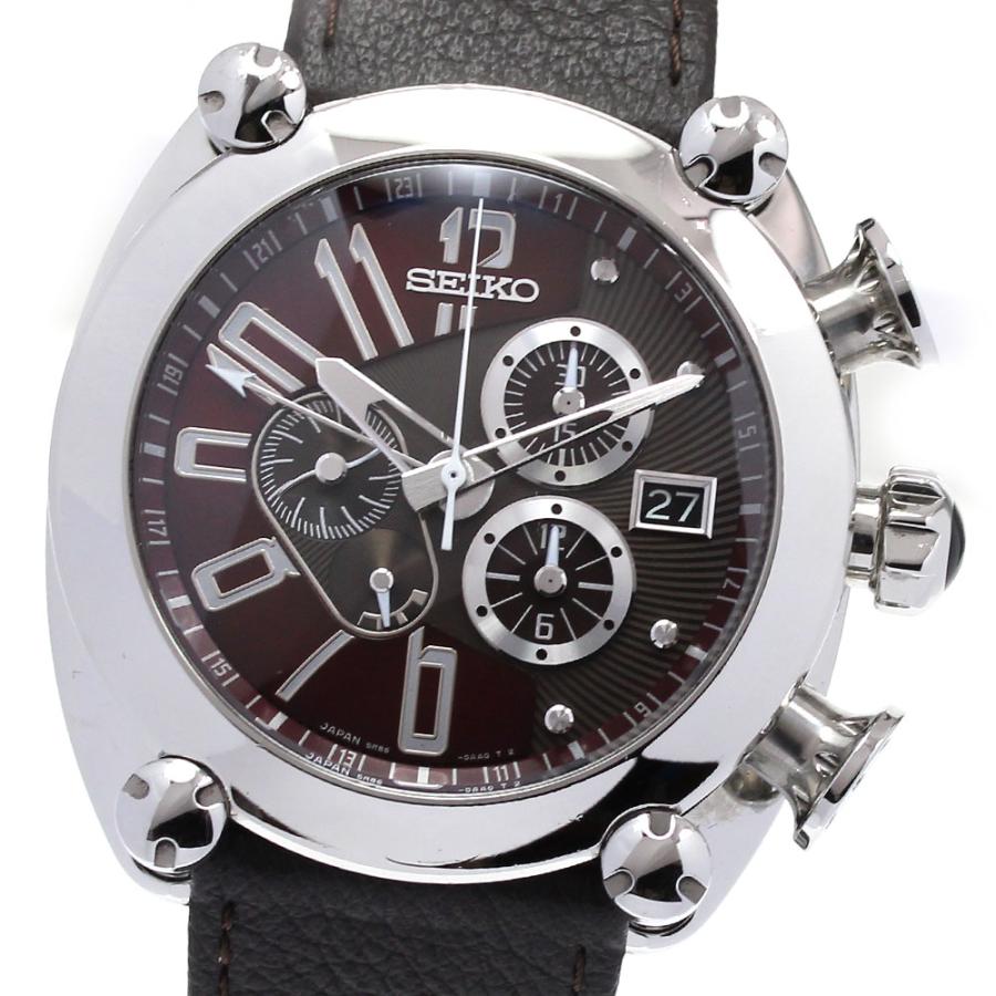 SEIKO セイコー SBLA027/5R86-0AA0 ガランテ GMT クロノグラフ スプリングドライブ メンズ _827643 ...