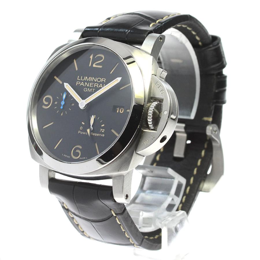 OFFICINE PANERAI パネライ PAM01321 ルミノール1950 3デイズ GMT 自動巻き メンズ 良品 箱・保証書付き ...