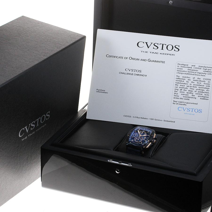CVSTOS（クストス） CVSTOS CVT CHR2 CP5N BLST チャレンジクロノII デイト 自動巻き メンズ 良品 箱・保証書 ...