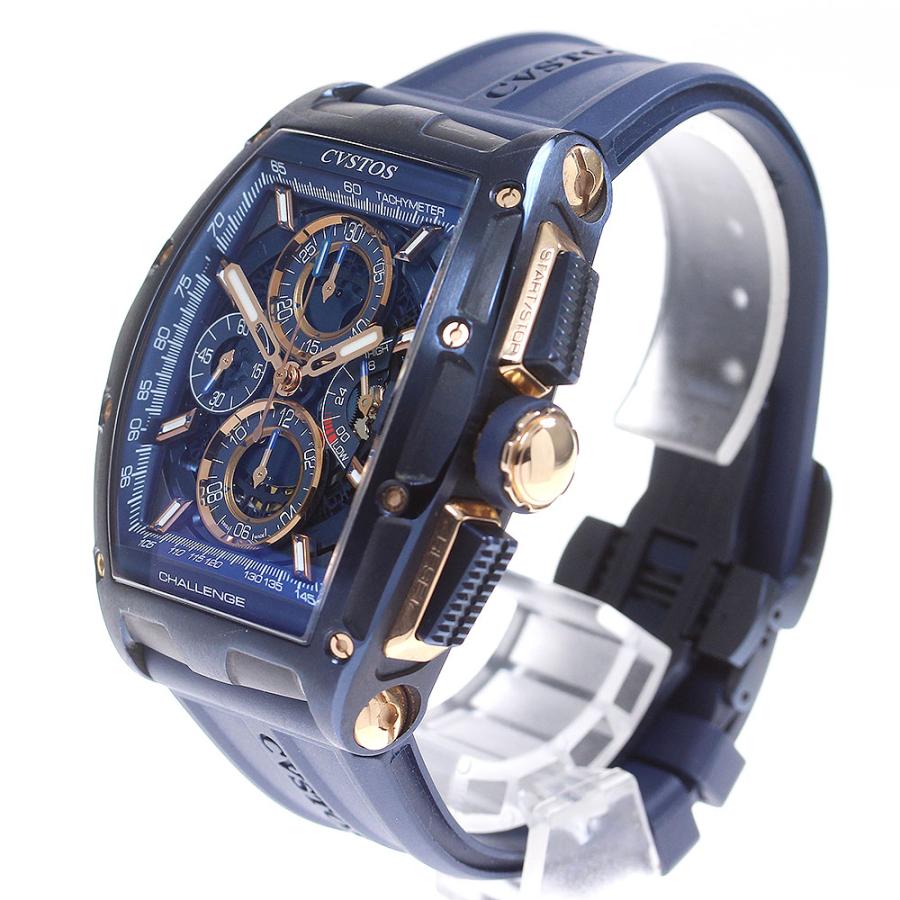 CVSTOS（クストス） CVSTOS CVT CHR2 CP5N BLST チャレンジクロノII デイト 自動巻き メンズ 良品 箱・保証書 ...