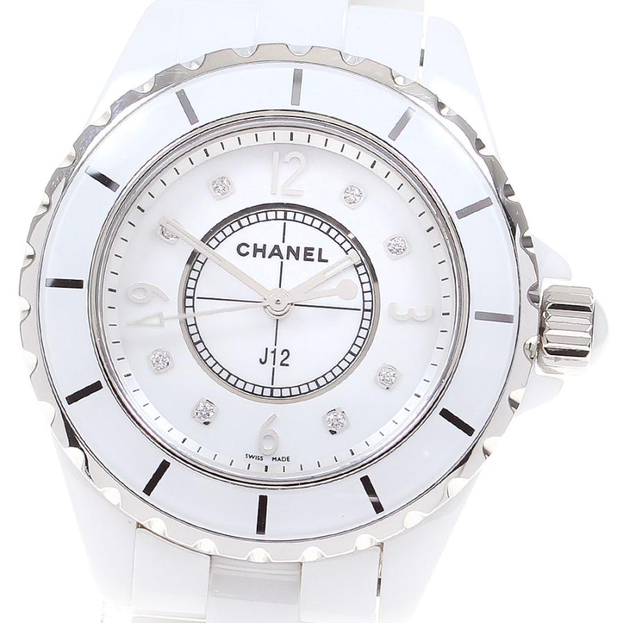 CHANEL シャネル H2422 J12 33mm 白セラミック 8Pダイヤ クォーツ レディース 良品 _829646 : CLOSER Yahoo!ショップ - 通販 - Yahoo ...