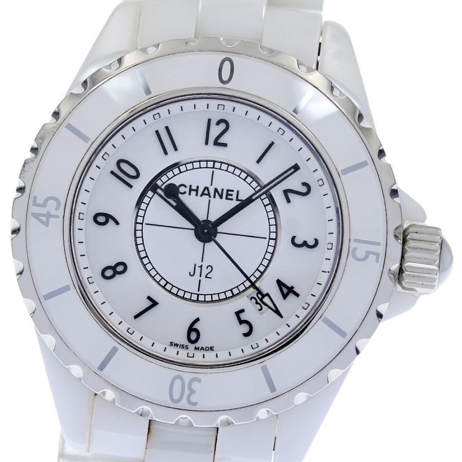 CHANEL（シャネル） CHANEL H0968 J12 33mm 白セラミック デイト クォーツ レディース _829785 ...