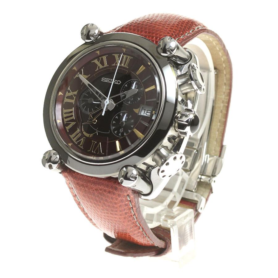 SEIKO セイコー SBLA095/5R86-0AS0 ガランテ クロノグラフ スプリングドライブ メンズ 箱付き_830353 ...