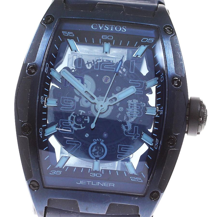 CVSTOS 訳あり クストス CVT-JET2-SL-10TH-BL チャレンジ ジェットライナー 10THアニバーサリー 自動巻き メンズ _830614 : CLOSER Yahoo ...