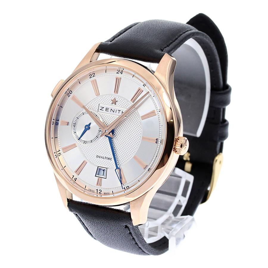 ゼニス ZENITH 18.2130.682/02.C498 エリート キャプテン デュアルタイム K18PG デイト 自動巻き メンズ 良品 箱・保 メーカーOH済_830712 : ...