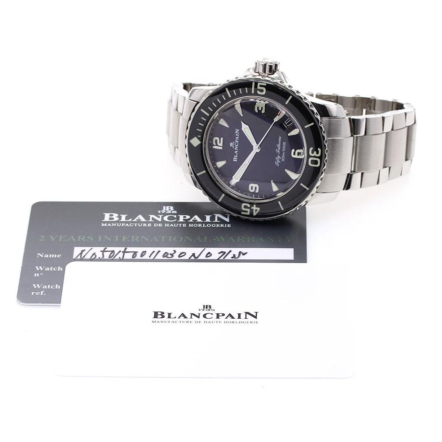 ブランパン Blancpain 5015-1130-71S フィフティー ファゾムス デイト 自動巻き メンズ 良品 保証書付き_831260 : 831260 : CLOSER Yahoo ...