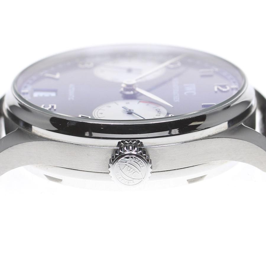 IWC SCHAFFHAUSEN IW500112 ポルトギーゼ 7デイズ ローレウス パワーリザーブ デイト 自動巻き メンズ 保証書付き ...