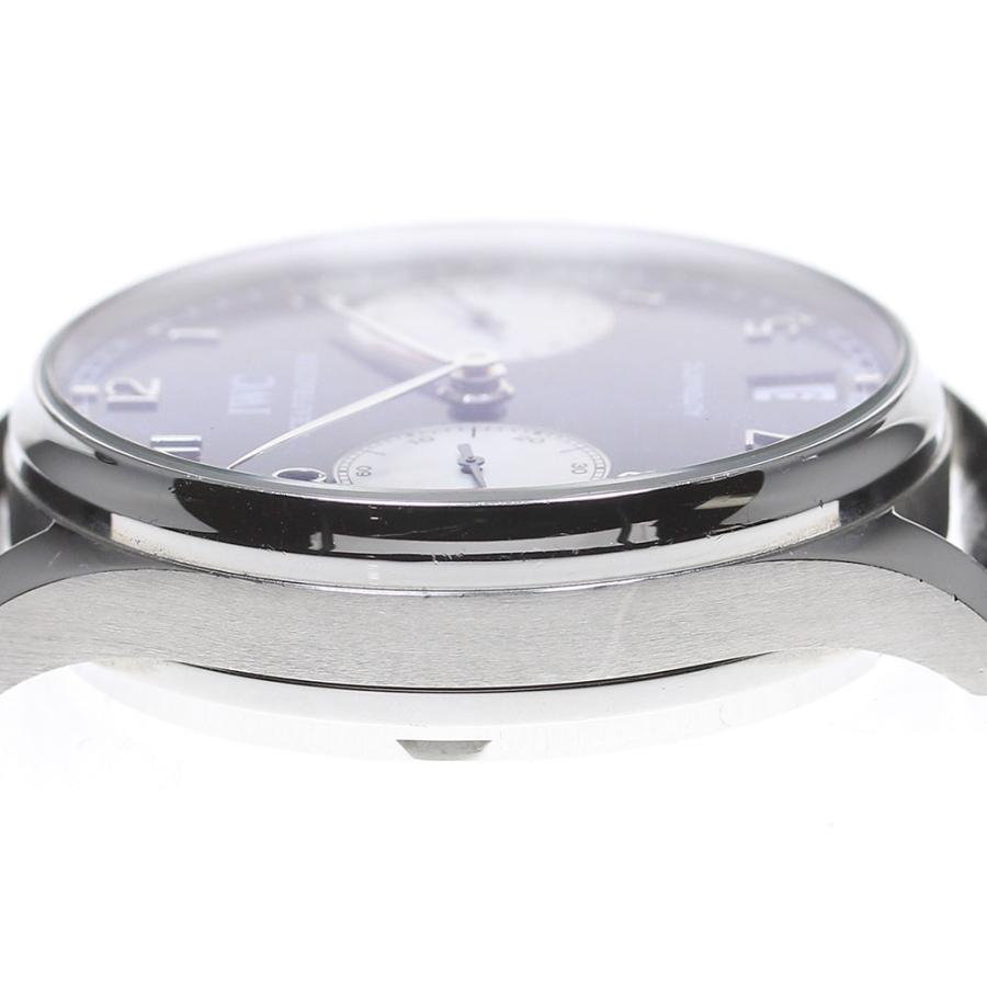 IWC SCHAFFHAUSEN IW500112 ポルトギーゼ 7デイズ ローレウス パワーリザーブ デイト 自動巻き メンズ 保証書付き ...