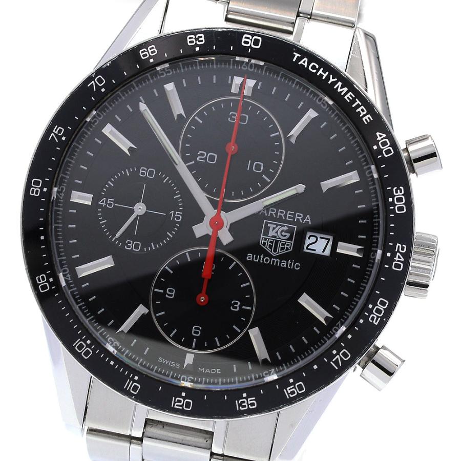 TAG HEUER タグホイヤー CV2014-2 カレラ クロノグラフ デイト 自動巻き メンズ 保証書付き_831452 : CLOSER ...