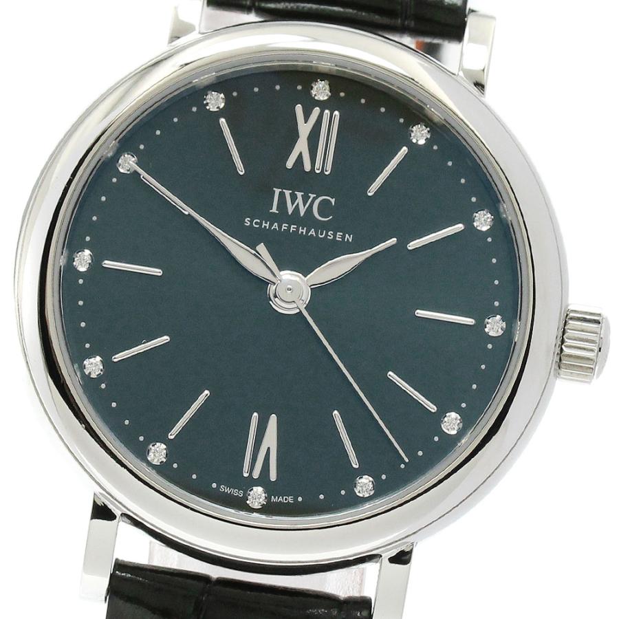 IWC SCHAFFHAUSEN IW357405 ポートフィノ オートマティック 34 12Pダイヤ 自動巻き レディース _832251 ...