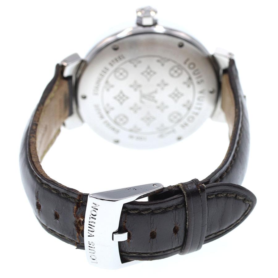 LOUIS VUITTON（ルイ・ヴィトン） LOUIS VUITTON Q1111 タンブール デイト クォーツ メンズ 箱・保証書付き ...