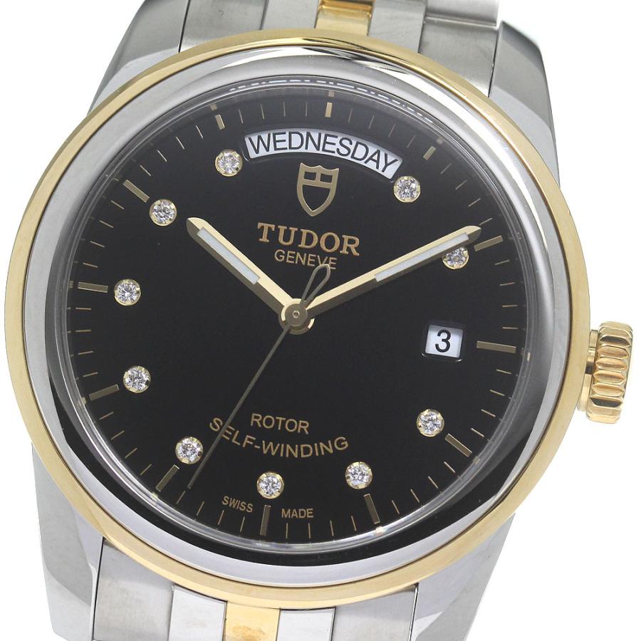 TUDOR（チューダー） チュードル TUDOR 56003 グラマー デイトデイ 10Pダイヤ 自動巻き メンズ 極美品 箱・保証書付き ...