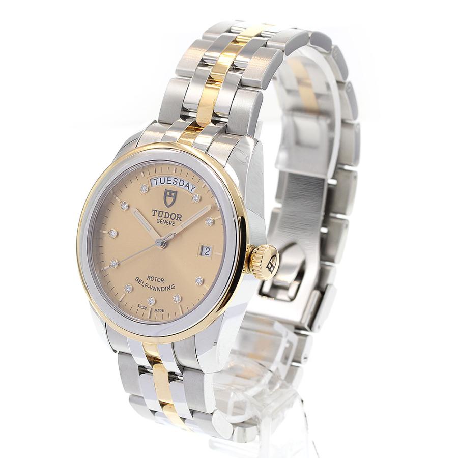 TUDOR チュードル 56003 グラマー デイトデイ 10Pダイヤ 自動巻き メンズ 極美品 箱・保証書付き_834501【ev10 ...