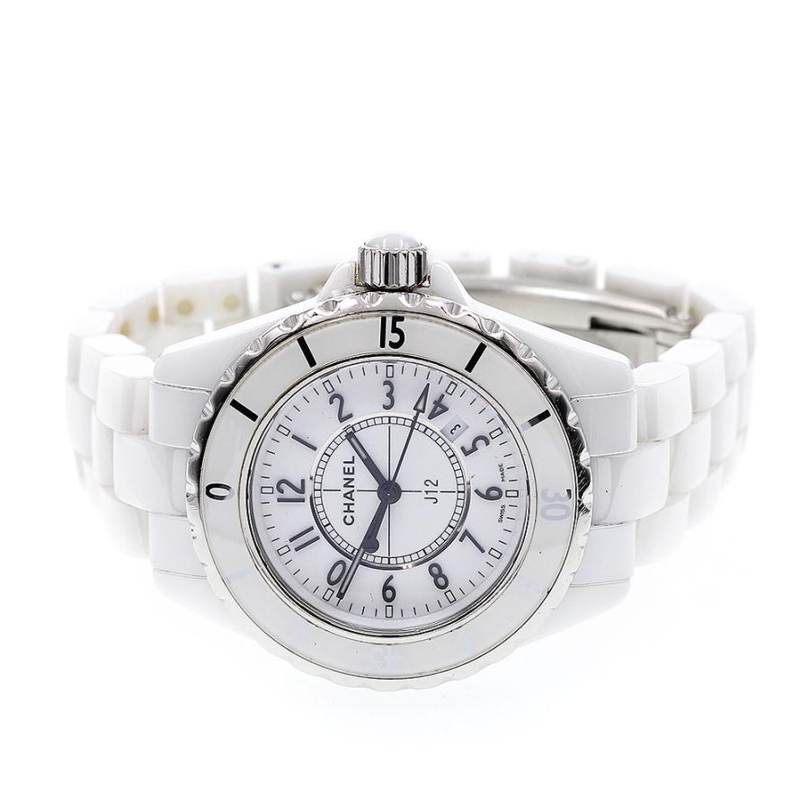 CHANEL（シャネル） CHANEL H0968 J12 33mm 白セラミック デイト クォーツ レディース _835374 ...