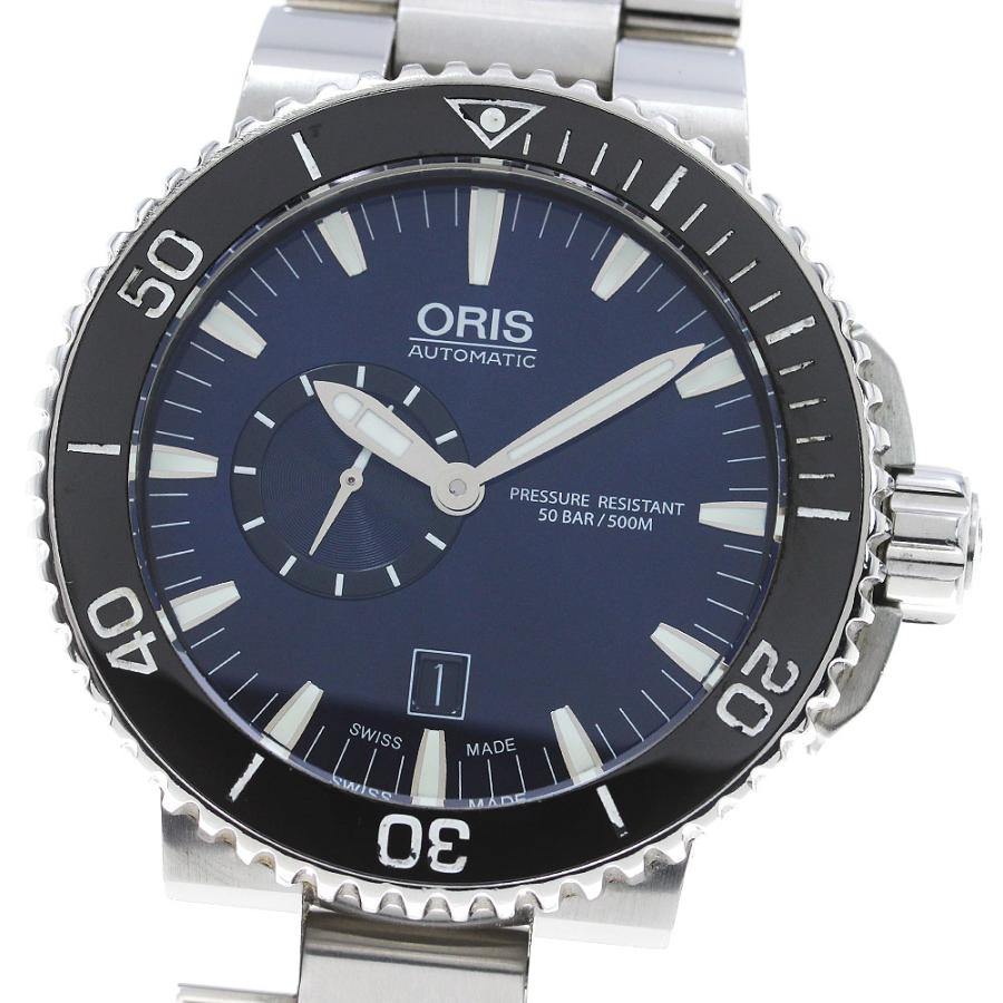 オリス ORIS 7673 アクイス スモールセコンド 自動巻き メンズ 保証書付き_835740 : 835740 : CLOSER Yahoo!ショップ - 通販 - Yahoo!ショッピング