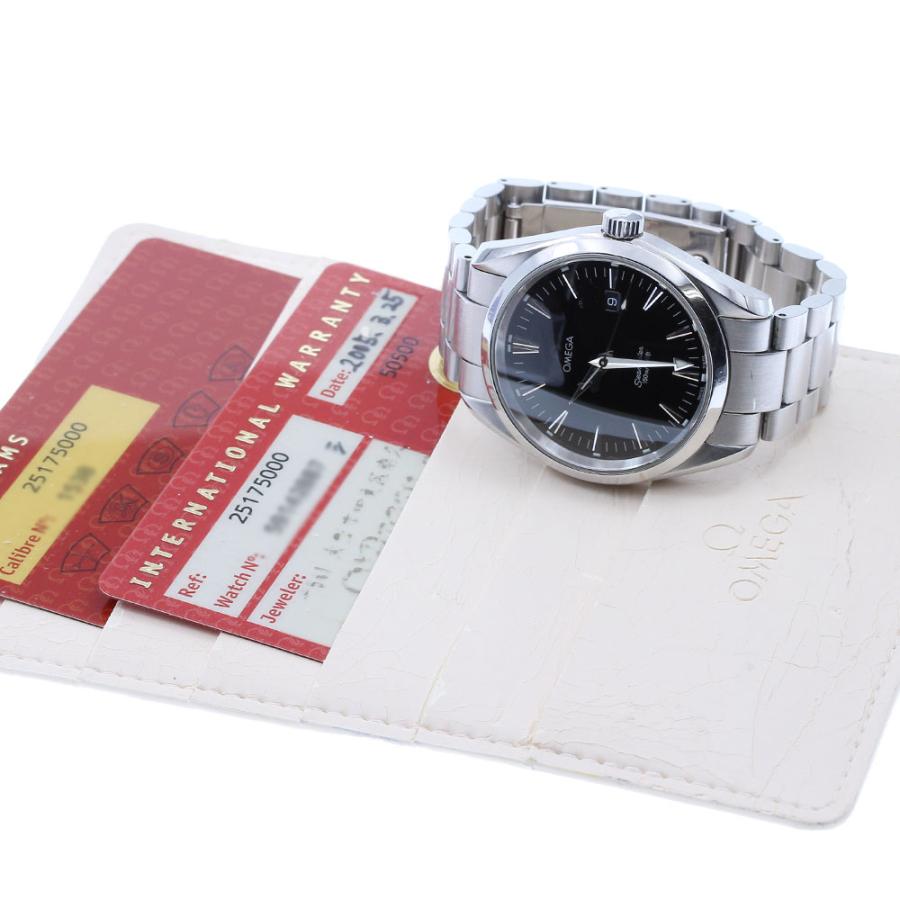OMEGA オメガ 2517.50 シーマスター アクアテラ デイト クォーツ メンズ 保証書付き_835968 : CLOSER Yahoo!ショップ - 通販 - Yahoo!ショッピング