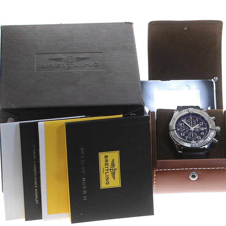ブライトリング BREITLING A13371 スーパーアベンジャーII クロノグラフ 自動巻き メンズ 箱・保証書付き_837360 ...