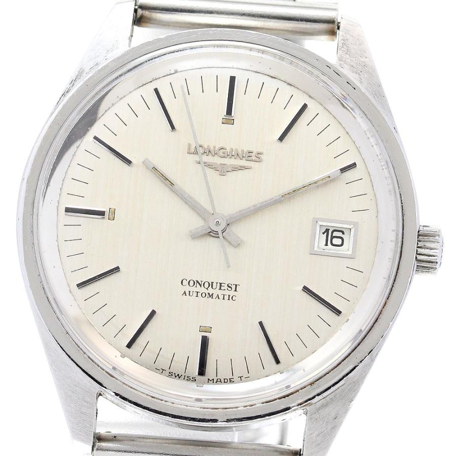 LONGINES ロンジン コンクエスト デイト cal.L633.1 自動巻き メンズ _838188 : CLOSER Yahoo!ショップ - 通販 - Yahoo!ショッピング