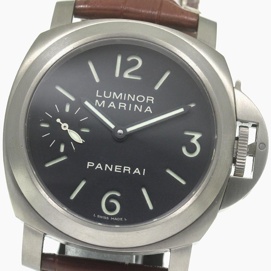 OFFICINE PANERAI パネライ PAM00177 ルミノールマリーナ チタニオ 44mm スモールセコンド 手巻き メンズ ...