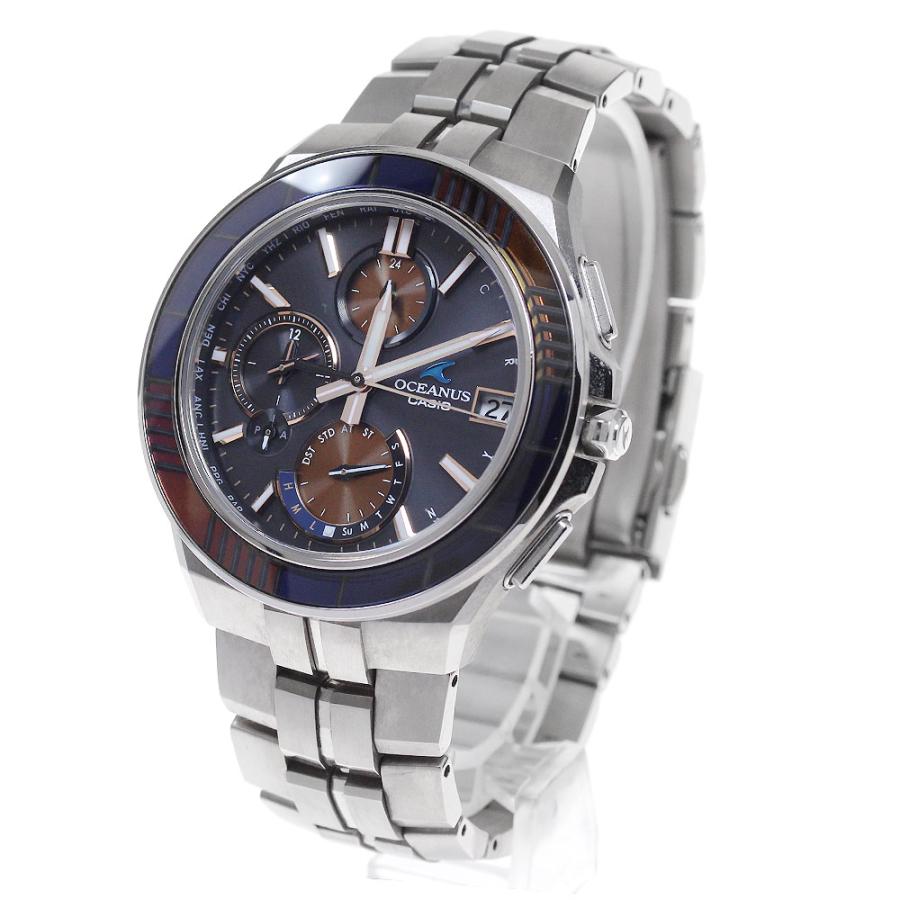 CASIO カシオ OCW-S5000D-1AJF オシアナス マンタ 江戸切子モデル ソーラー電波 メンズ 良品 _839402【ev10 ...