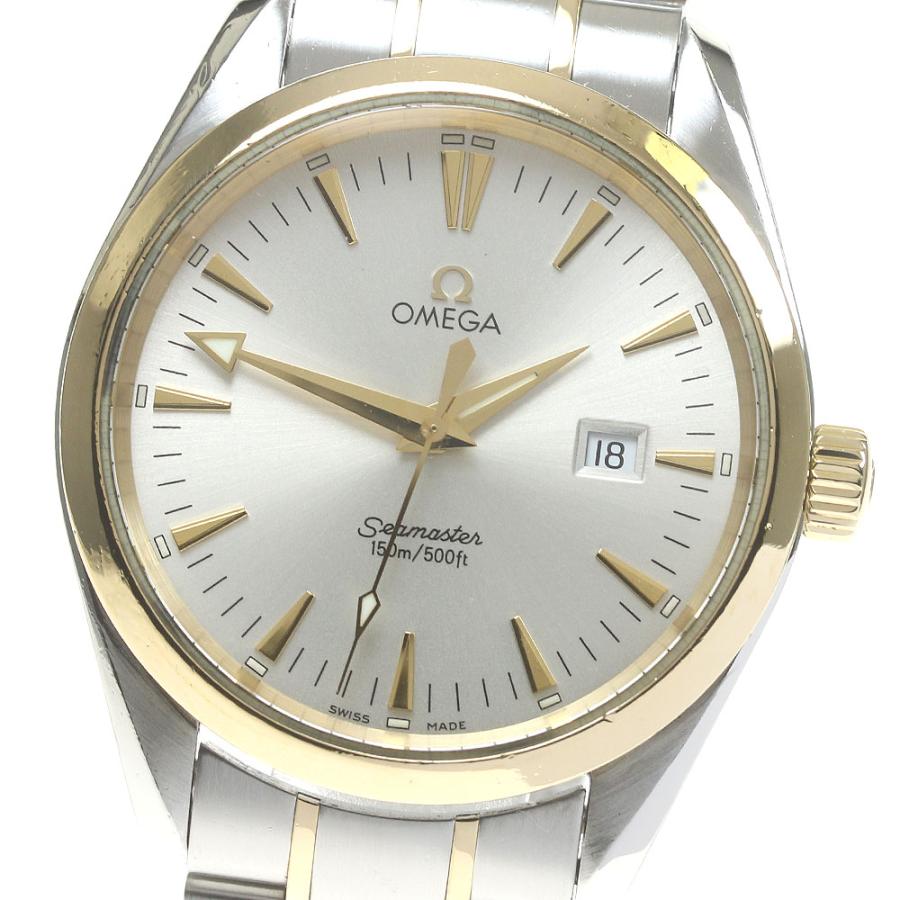 OMEGA オメガ 2317.30 シーマスター アクアテラ YGコンビ デイト クォーツ メンズ _839561 : CLOSER ...
