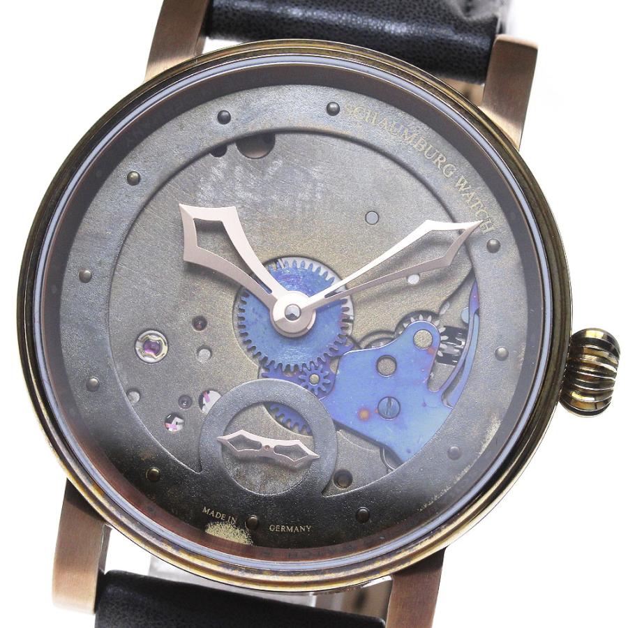 シャウボーグ SCHAUMBURG ウニカトリウム STEAM PUNK1-REC ヴィンテージ加工 手巻き メンズ 美品 内箱付き ...