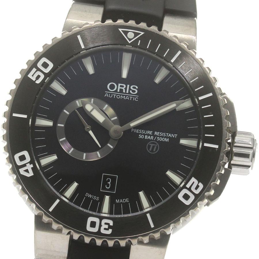 ORIS オリス 7664 アクイス デイト スモールセコンド 自動巻き メンズ _840211 : CLOSER Yahoo!ショップ - 通販 - Yahoo!ショッピング