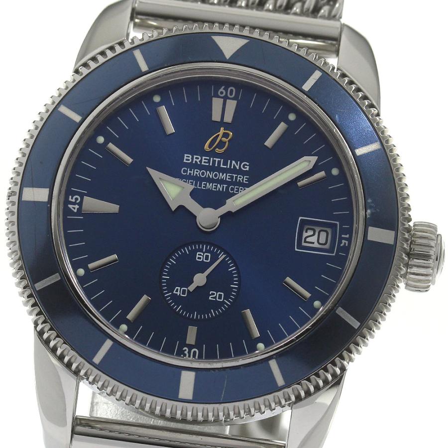 ブライトリング BREITLING A37320 スーパーオーシャン ヘリテージ 38 デイト 自動巻き メンズ _840222 ...