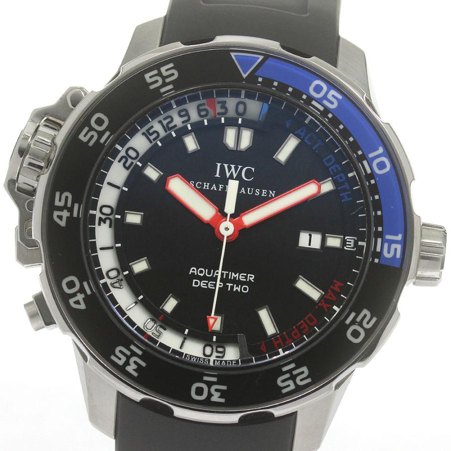 IWC SCHAFFHAUSEN IW354702 アクアタイマー ディープツー デイト 自動巻き メンズ 保証書付き_840373 ...