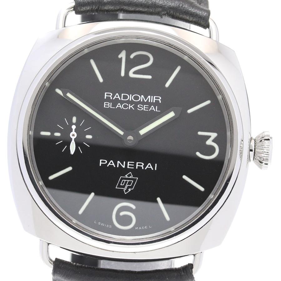 OFFICINE PANERAI パネライ PAM00380 ラジオミール ブラックシール ロゴ スモールセコンド 手巻き メンズ 良品 保証 ...