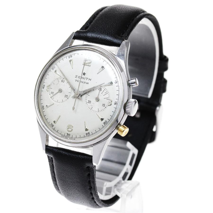 ZENITH（時計） 訳あり ゼニス ZENITH チューラー 2レジスター クロノグラフ cal.136D ヴィンテージ 手巻き メンズ ...