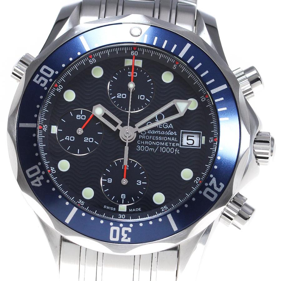オメガ OMEGA 2599.80 シーマスター300 クロノグラフ 自動巻き メンズ 美品 保証書付き_840669 : 840669 ...