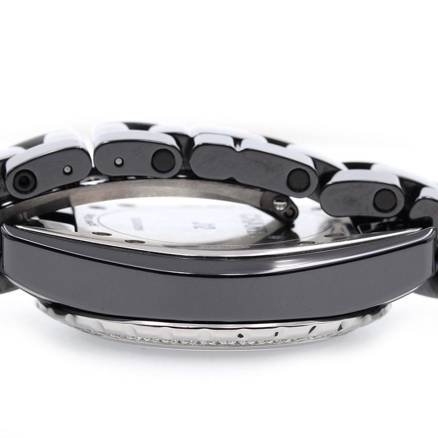CHANEL（シャネル） CHANEL H3108 J12 黒セラミック ダイヤベゼル 8P クォーツ レディース 良品 _841391 ...
