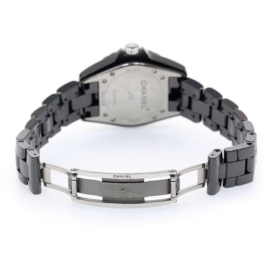 シャネル CHANEL H3108 J12 黒セラミック ダイヤベゼル 8P クォーツ レディース 良品 _841391 : 841391 ...