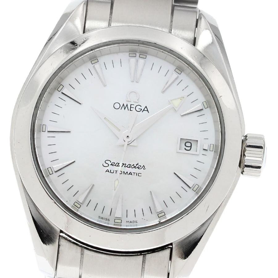 OMEGA オメガ 2573.70 シーマスター アクアテラ デイト 自動巻き レディース _841482 : CLOSER Yahoo!ショップ - 通販 - Yahoo!ショッピング