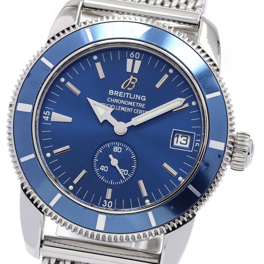 ブライトリング BREITLING A37320 スーパーオーシャン ヘリテージ 38 デイト 自動巻き メンズ _842198 ...