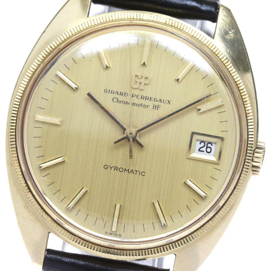 ジラール・ペルゴ GIRARD PERREGAUX 9805MA ジャイロマチック K18YG デイト 自動巻き メンズ _842946 ...