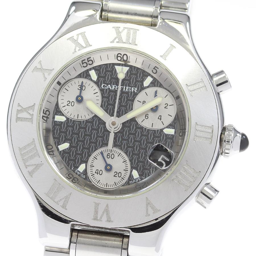 Cartier カルティエ CARTIER W10172T2 クロノスカフ デイト クォーツ メンズ _842978 : CLOSER Yahoo!ショップ - 通販 - Yahoo!ショッピング