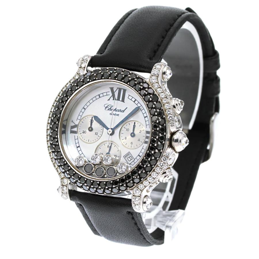 Chopard ショパール 28/3340-50 ハッピースポーツ K18WG ダイヤベゼル クロノグラフ クォーツ レディース _844787 : CLOSER Yahoo!ショップ ...