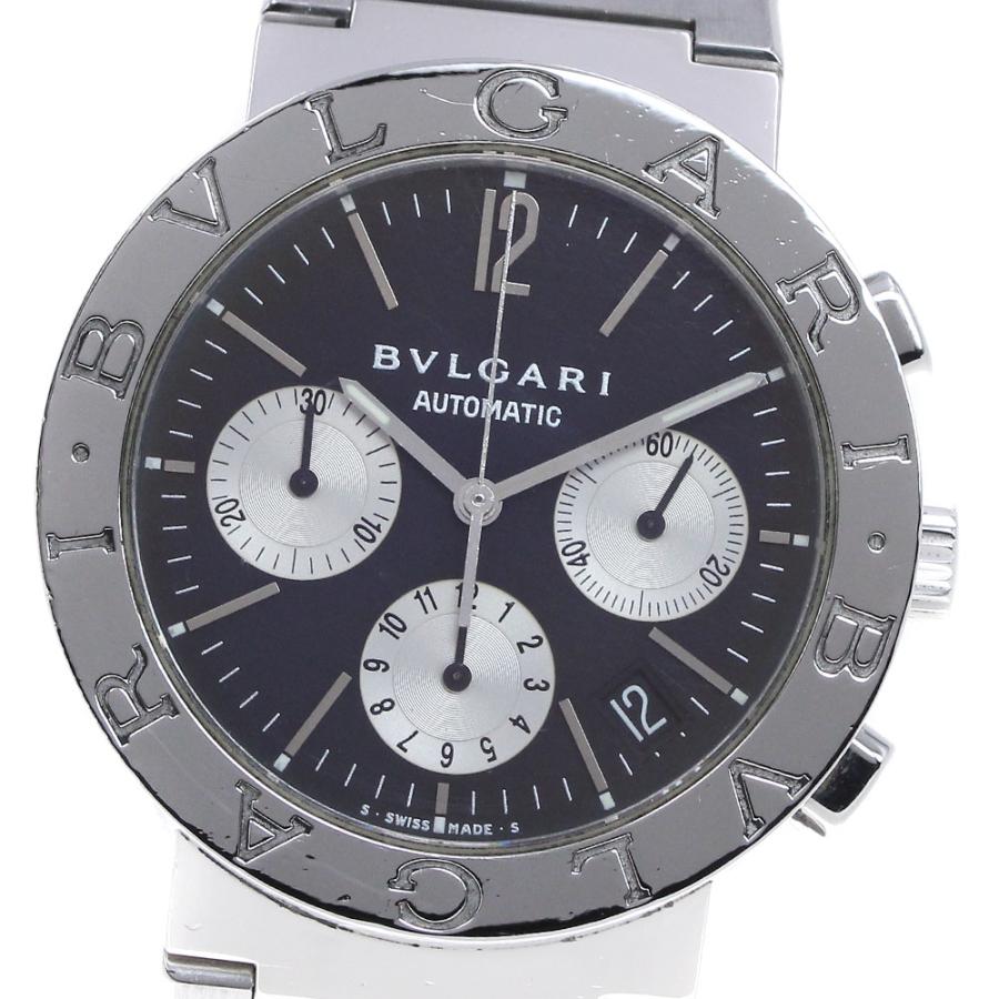BVLGARI ブルガリ BB38SSCH ブルガリブルガリ クロノグラフ 自動巻き メンズ _845087 : CLOSER Yahoo!ショップ - 通販 - Yahoo!ショッピング