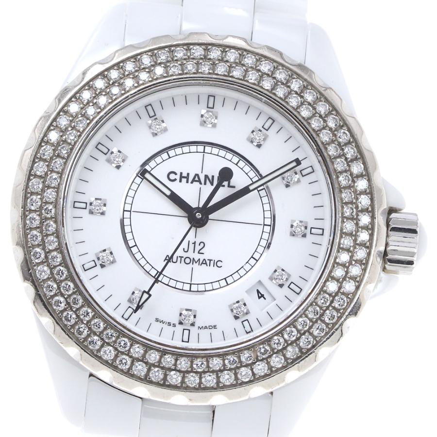 CHANEL シャネル H1629 J12 白セラミック 38MM 12Pダイヤ アフターダイヤベゼル 自動巻き メンズ 保証書付き_845207 : CLOSER Yahoo!ショップ ...