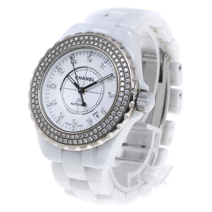 シャネル CHANEL H1629 J12 白セラミック 38MM 12Pダイヤ アフターダイヤベゼル 自動巻き メンズ 保証書付き_845207 : 845207 : CLOSER ...