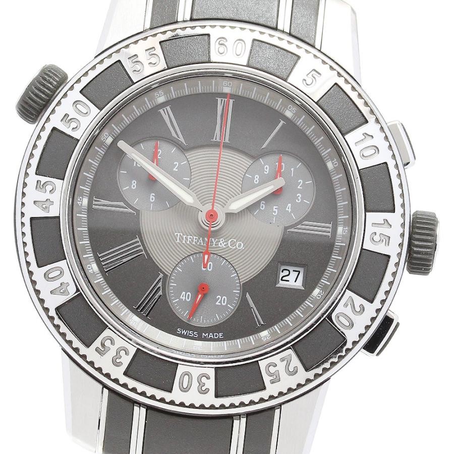 TIFFANY&Co. ティファニー マーク T-57 クロノグラフ クォーツ メンズ _845608 : CLOSER Yahoo!ショップ - 通販 - Yahoo!ショッピング