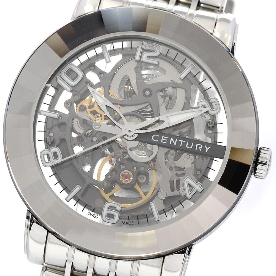 CENTURY（電子機器） センチュリー CENTURY 648.7.N.S1.12.SF エレガンス スケルトン 自動巻き メンズ 美品 箱 ...